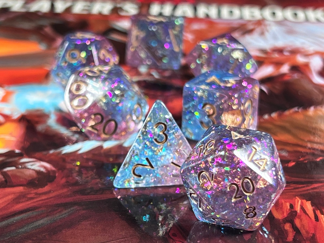 Cosmic Storm Dnd Dice Set for Dungeons and Dragons | D20 TT RPG ...