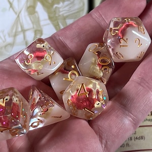 Red Turtle Dnd Dice Set for Dungeons and Dragons | D20 TTRPG Polyhedral ...