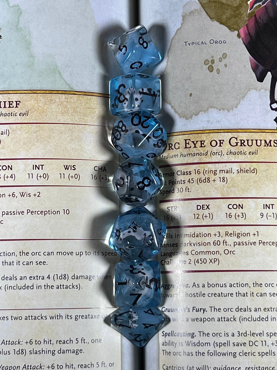 Moonlit Koi Fish Dnd Dice Set for Dungeons and Dragons D20 - Etsy