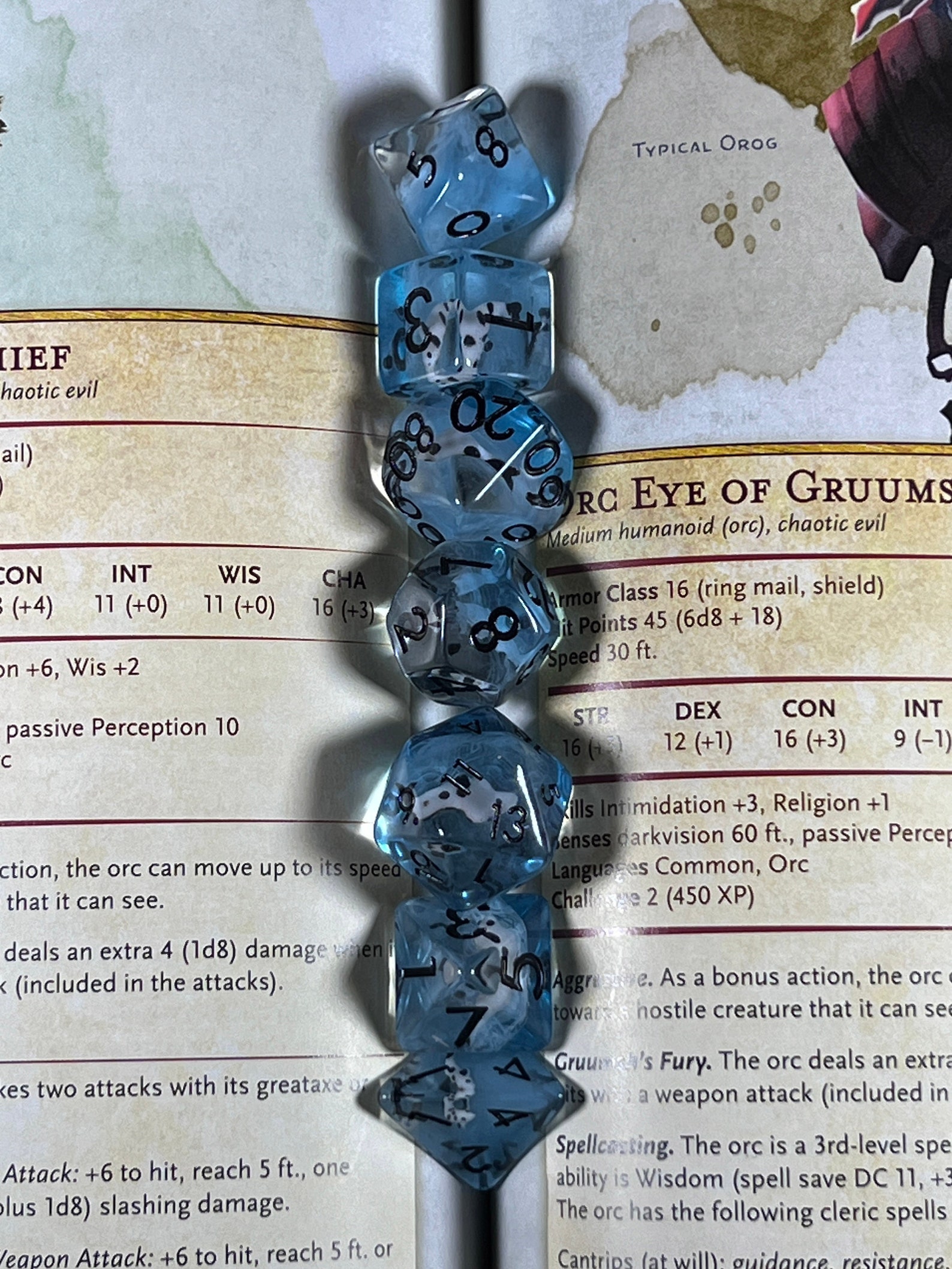 Moonlit Koi Fish Dnd Dice Set for Dungeons and Dragons D20 - Etsy