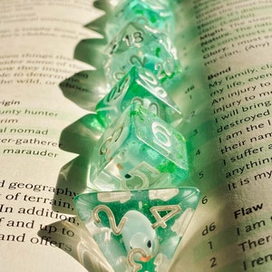 Rubber Ducky Dnd Dice Set | Blue | D20 TTRPG Polyhedral Dice Set ...