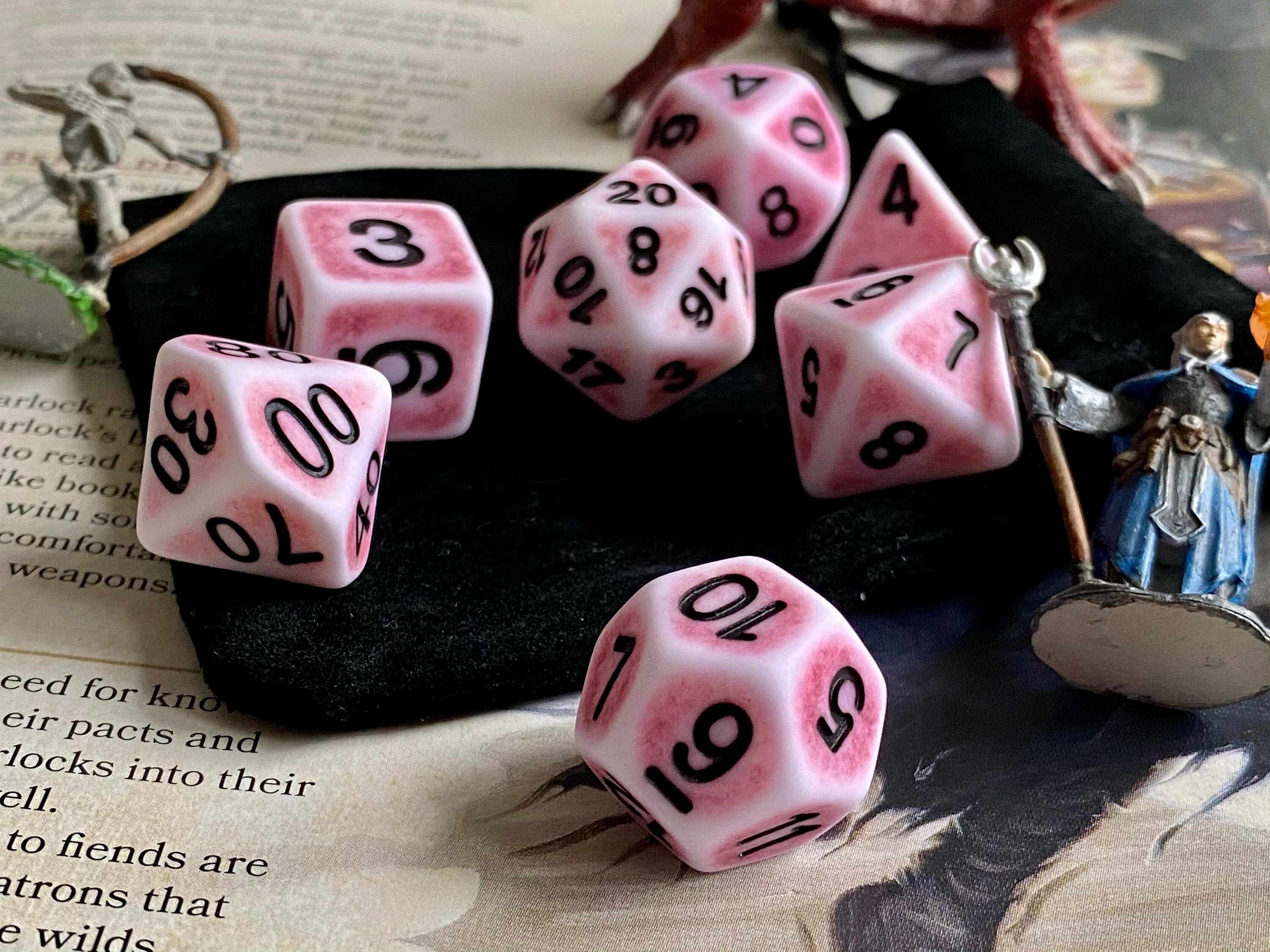 Flayed Bone DnD Dice Set for Dungeons and Dragons D20 TT RPG | Etsy