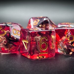 War Axe Dnd Dice Set | D20 TTRPG Polyhedral Dice | Axe Charm Inside! - Etsy