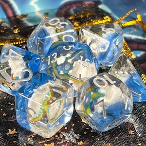 Rainbow Cloud Dnd Dice Set | Cute Clouds and Rainbows | Dungeons ...