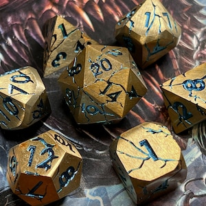 Arcane Fissure Metal Dnd Dice Set | for TTRPG Games Such as Dungeons ...