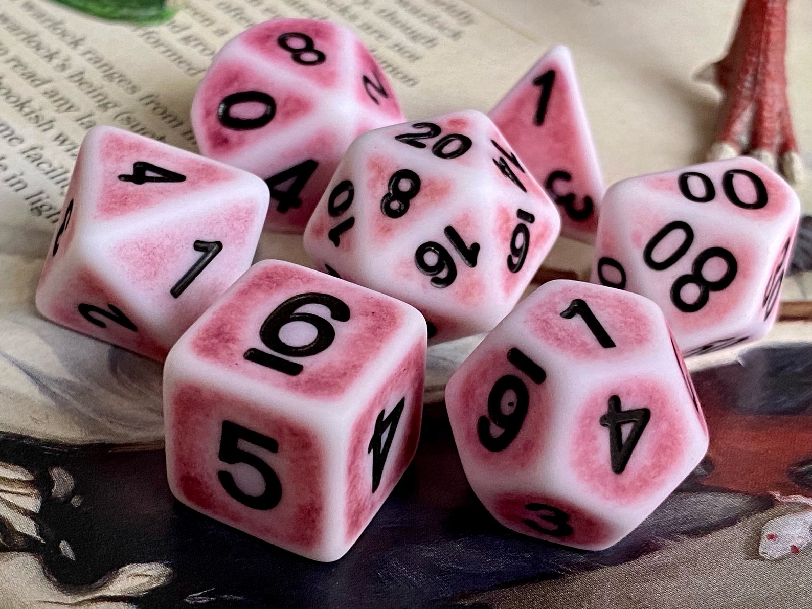 Flayed Bone DnD Dice Set for Dungeons and Dragons D20 TT RPG | Etsy