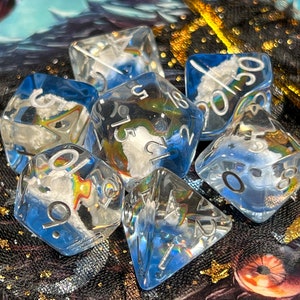 Rainbow Cloud Dnd Dice Set | Cute Clouds and Rainbows | Dungeons ...