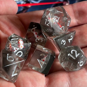 Midnight Koi Fish Dnd Dice Set for Dungeons and Dragons | D20 TTRPG ...