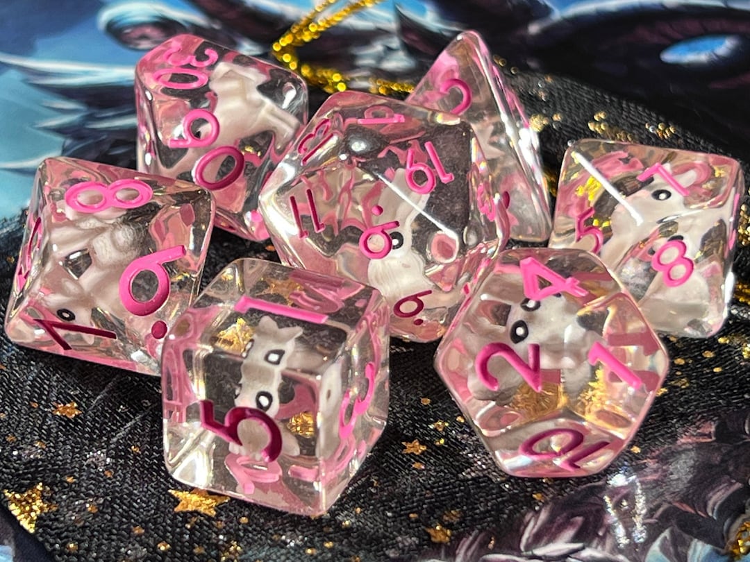 Bunny Rabbit Dnd Dice Set for Dungeons and Dragons | D20 TTRPG ...
