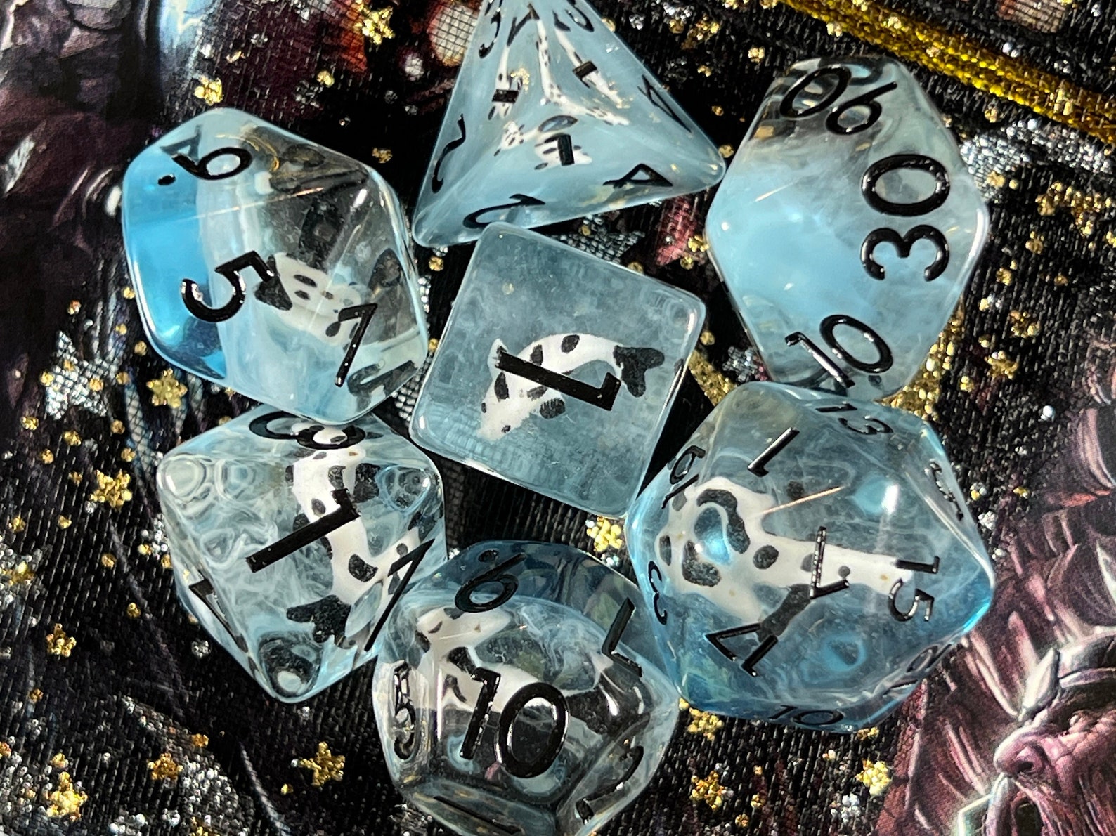 Moonlit Koi Fish Dnd Dice Set for Dungeons and Dragons D20 - Etsy
