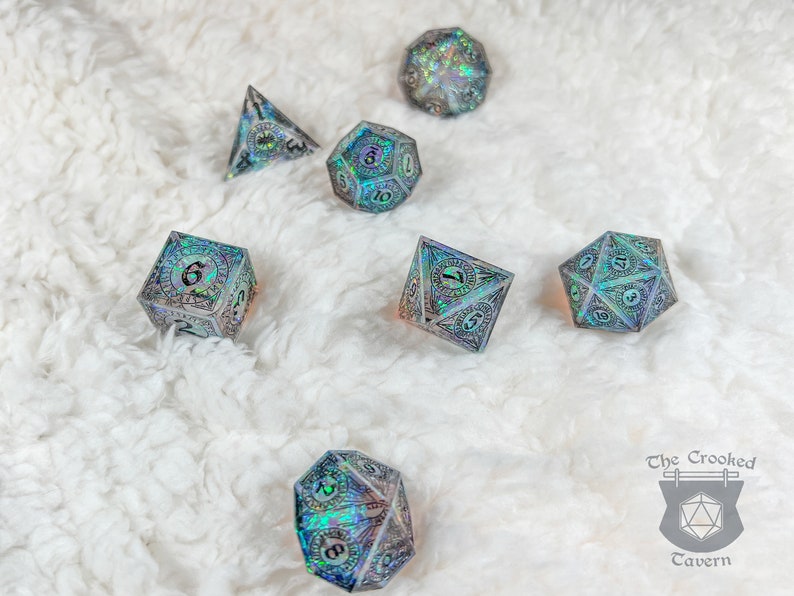 Rune Light Dnd Dice Set for Dungeons and Dragons | D20 TTRPG Polyhedral ...