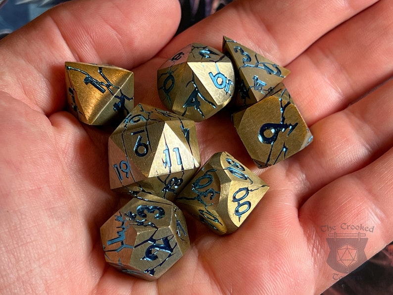 Arcane Fissure Metal Dnd Dice Set for Dungeons and Dragons - Etsy