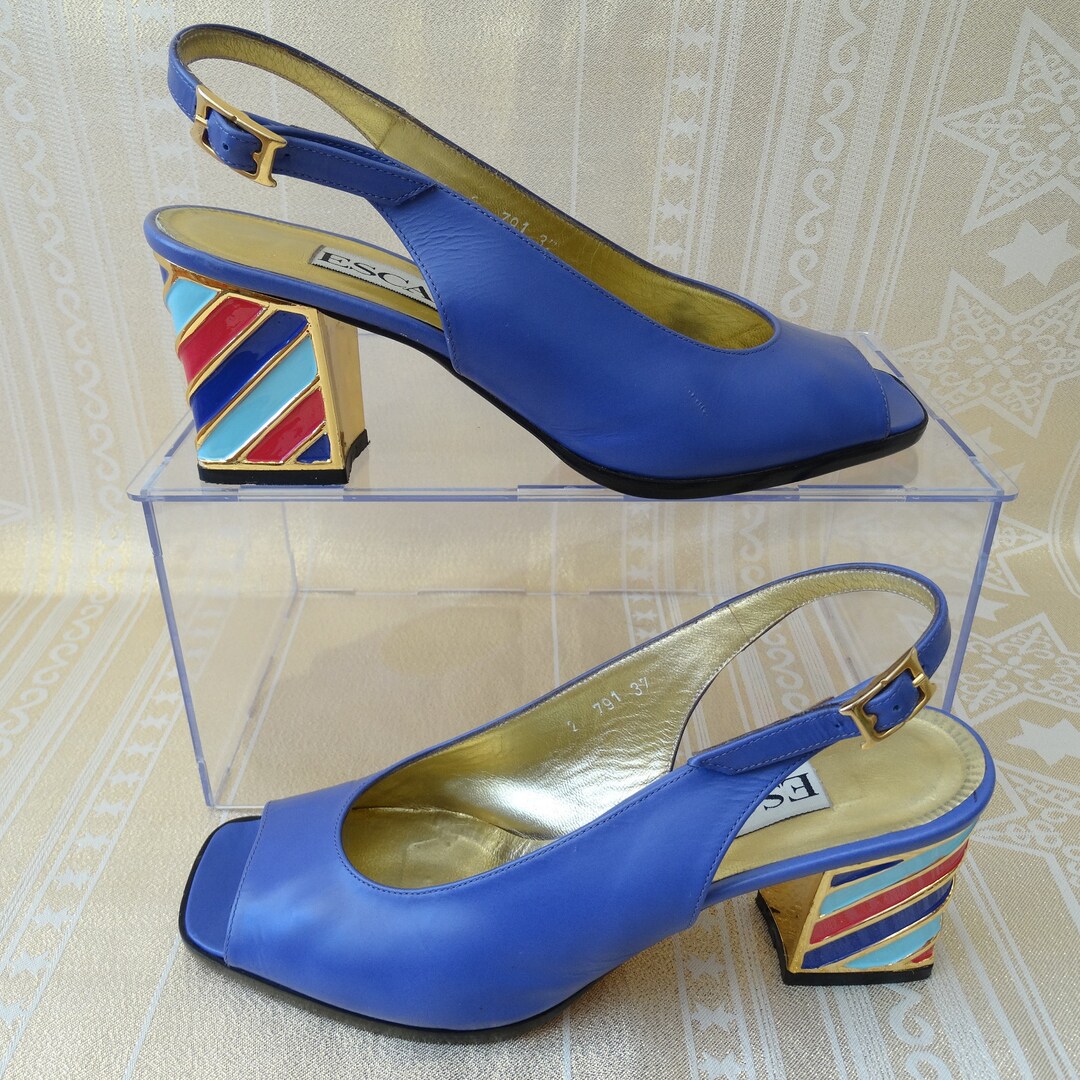 Escada Gr. EU 37 Women's Sandals Summer Shoes Slingback - Etsy