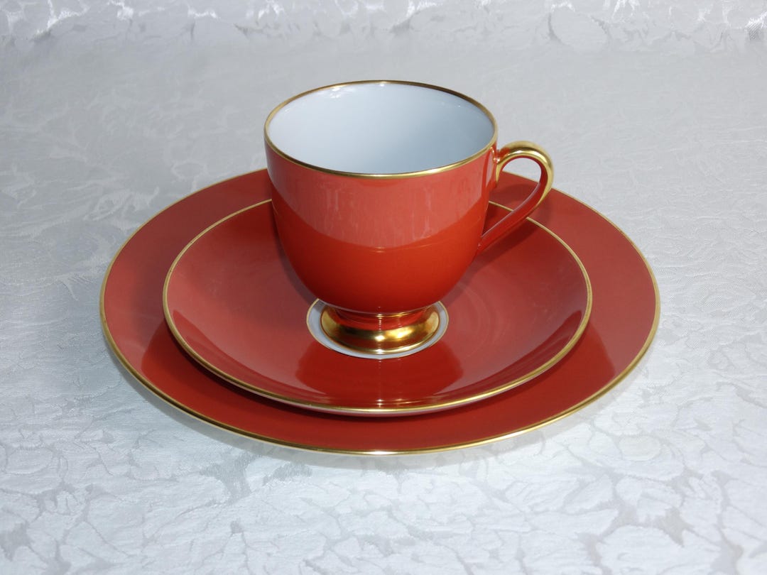 Fuerstenberg JAZZ Tea Set Tea Cup Saucer Cake Plate Dessert Plate ...