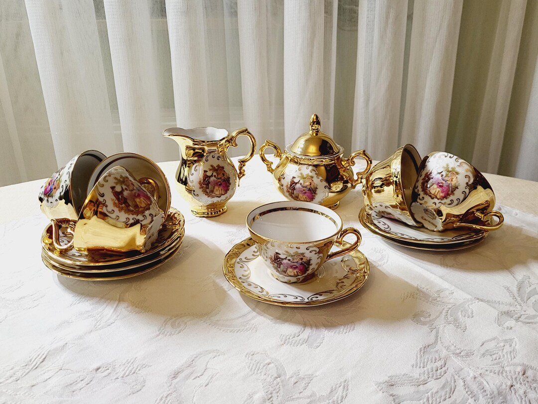Vintage Coffee and Mocha Service Set for 6 People - Etsy