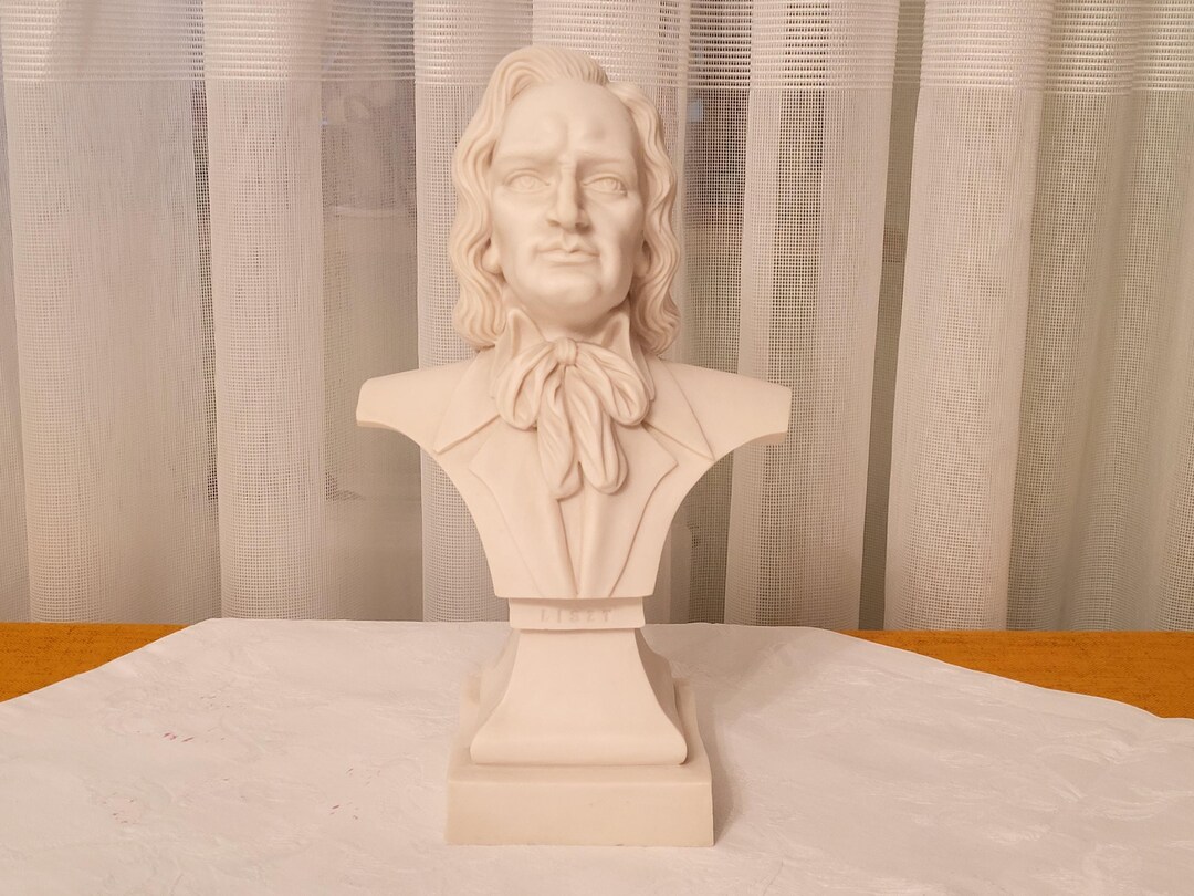 Bust of Franz Liszt Musician Signed by L.toni Office Decoration Vintage ...