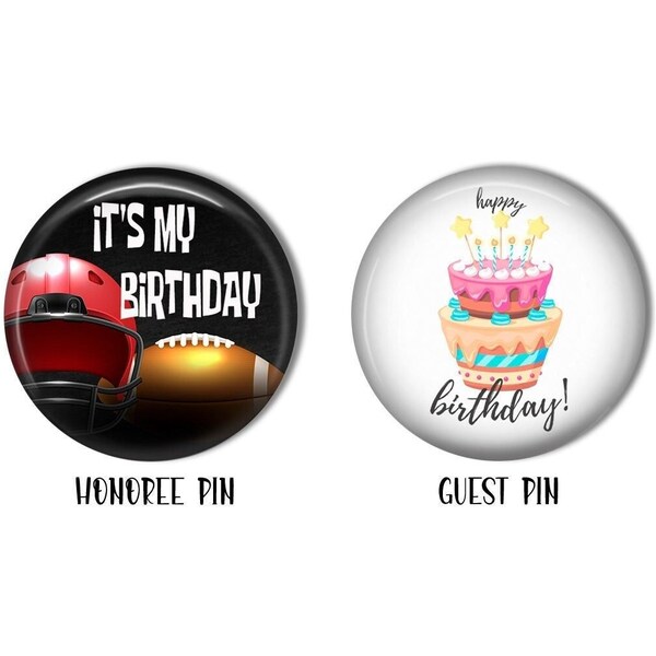 Birthday Buttons - Etsy