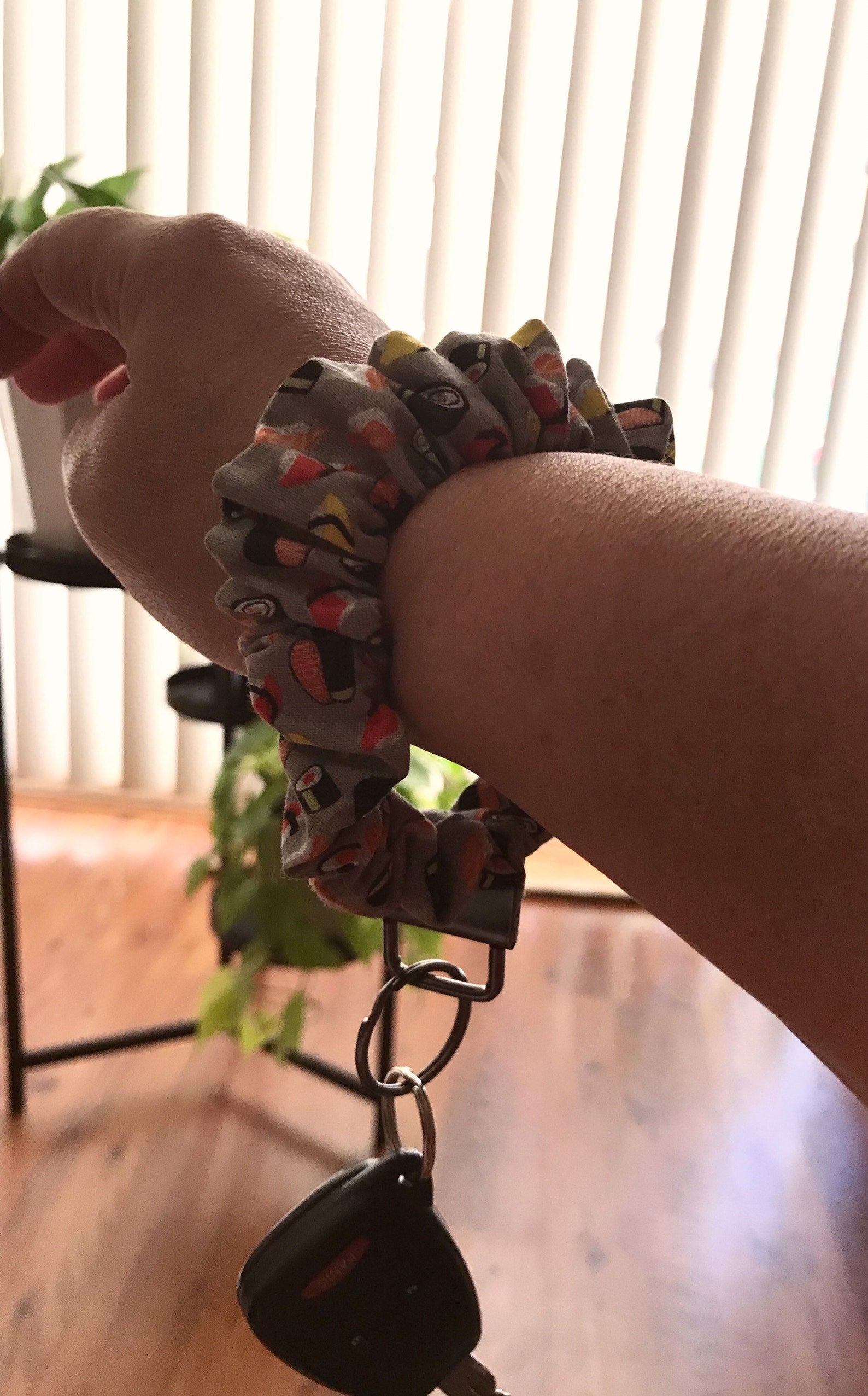 Sushi Scrunchie Key Wristlet Keychain - Etsy