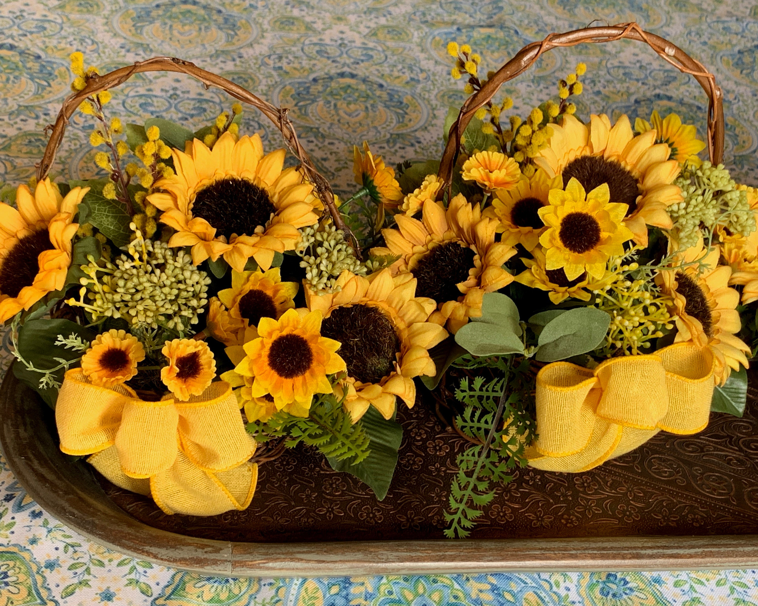 Sunflower Basket - Etsy