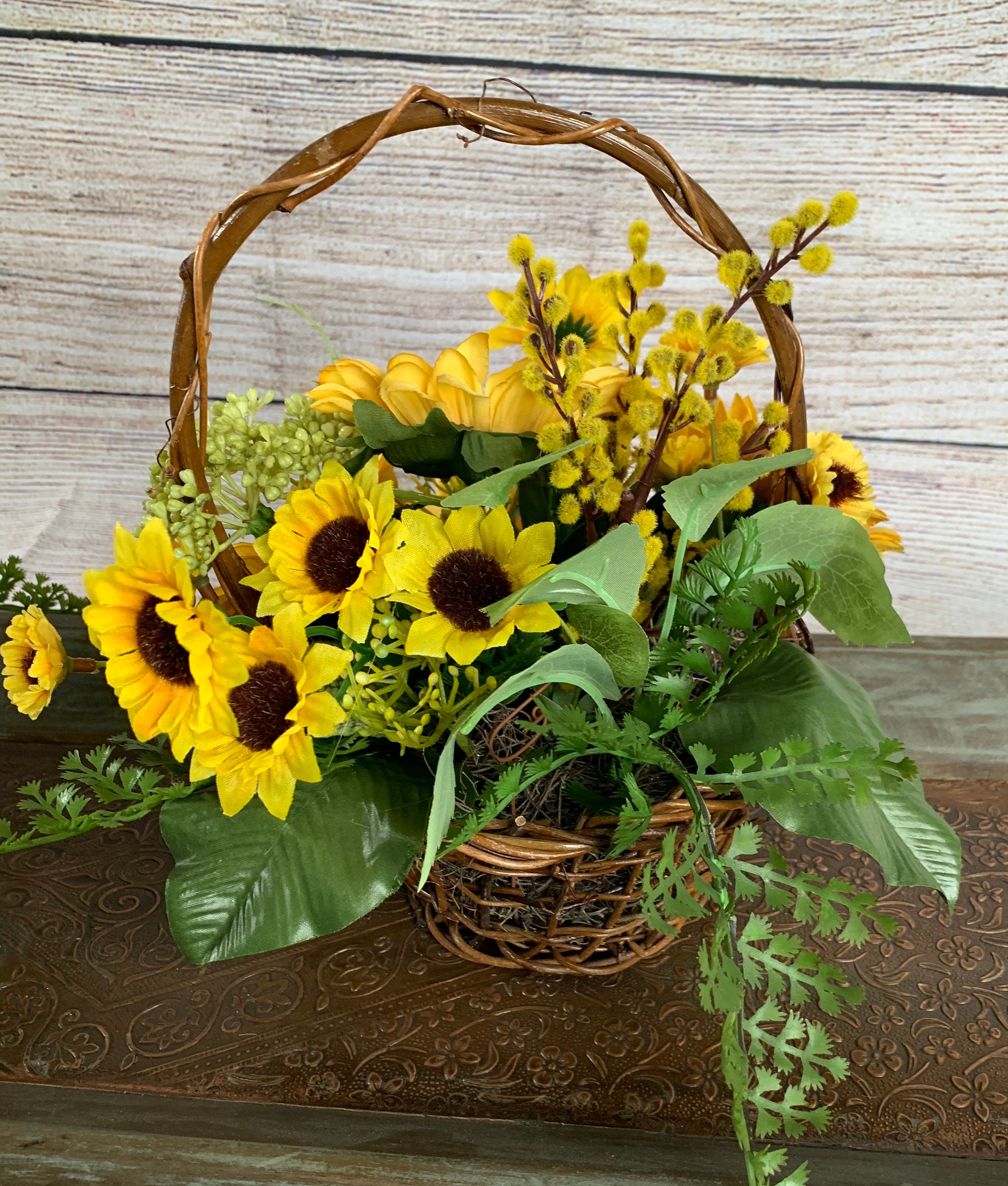 Sunflower Basket - Etsy