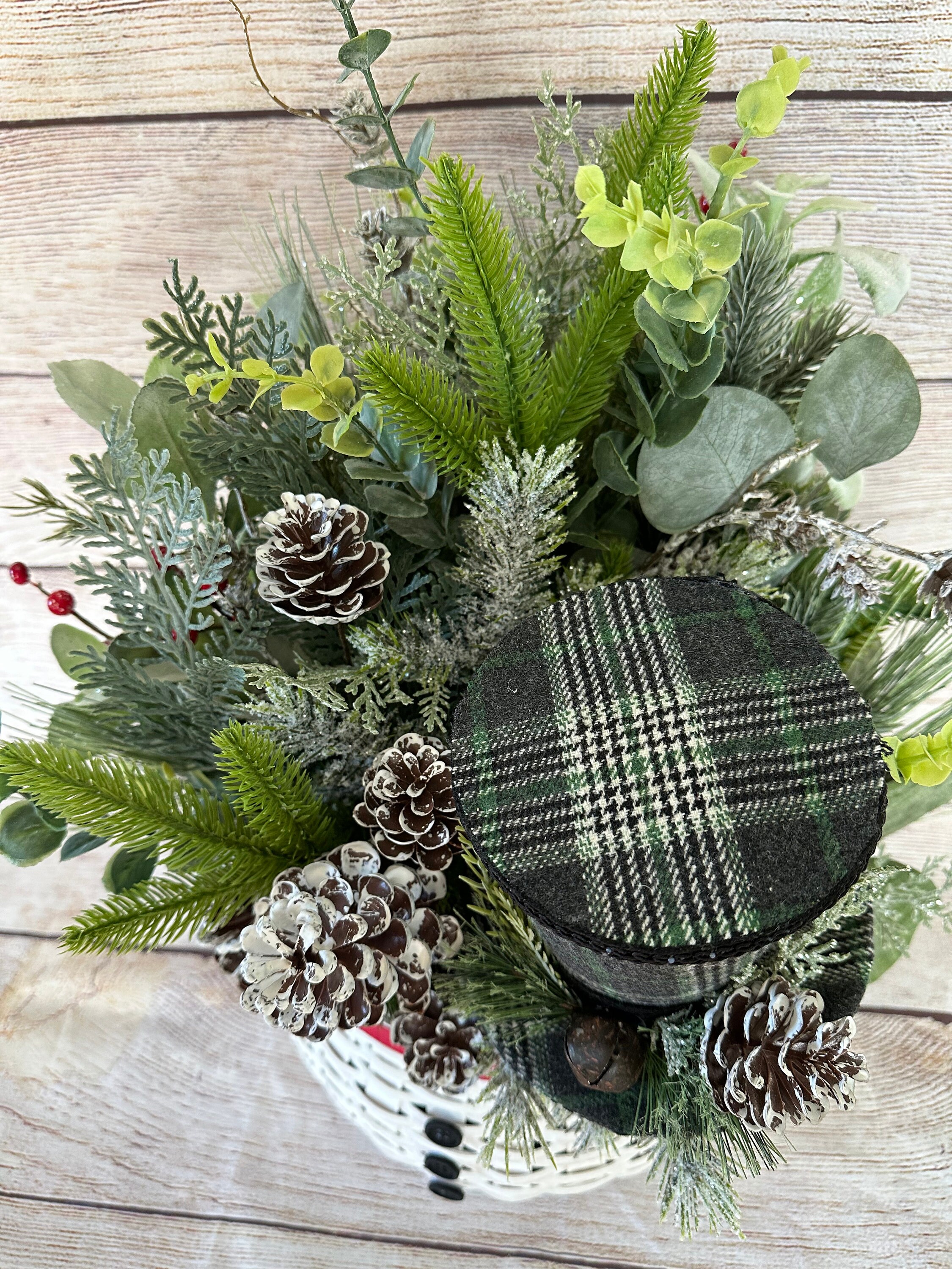 Winter Snowman Basket XL - Etsy