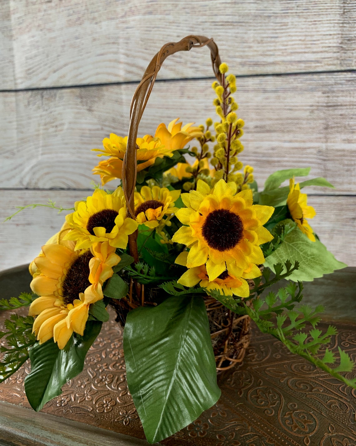 Sunflower Basket - Etsy