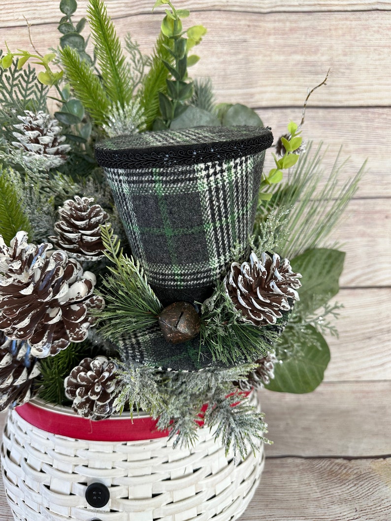 Winter Snowman Basket XL - Etsy