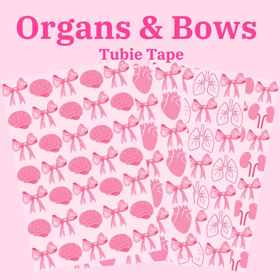Organs & Bows Tubie Tape | Ng-tube, Nj-tube, G Tube, Oxygen, Picc-line ...