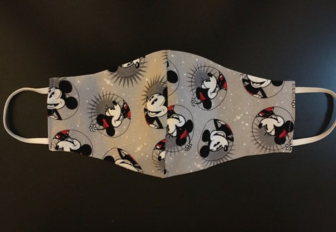 Mickey Mouse Face Mask - Etsy