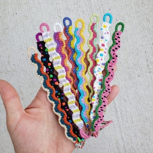 Colorful Patterned Squiggle Friendship Bracelets - Etsy