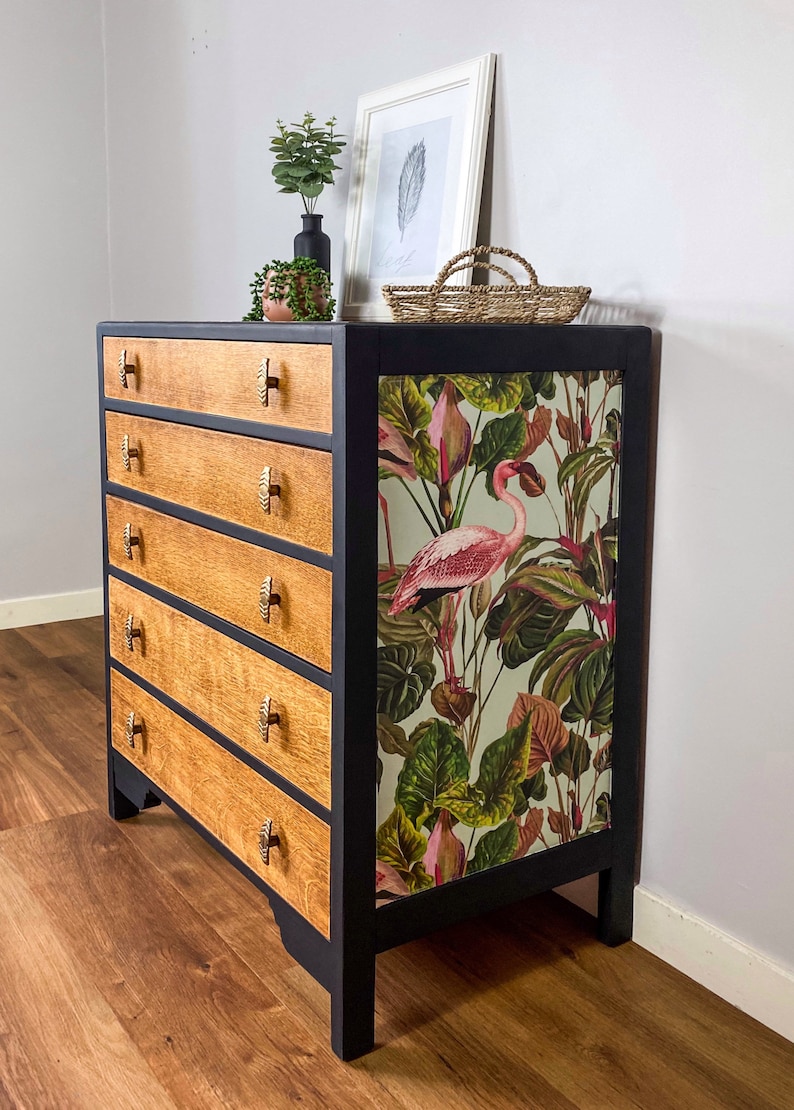 Rustic Vintage Chest of Drawers Fully Restored With Original Handles ...