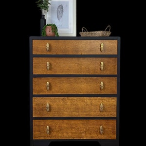 Rustic Vintage Chest of Drawers Fully Restored With Original Handles ...