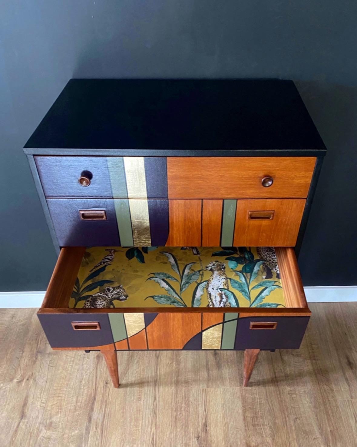 Iconic Nathan Mid Century Tallboy. Handpainted. Sold but Can Recreate ...