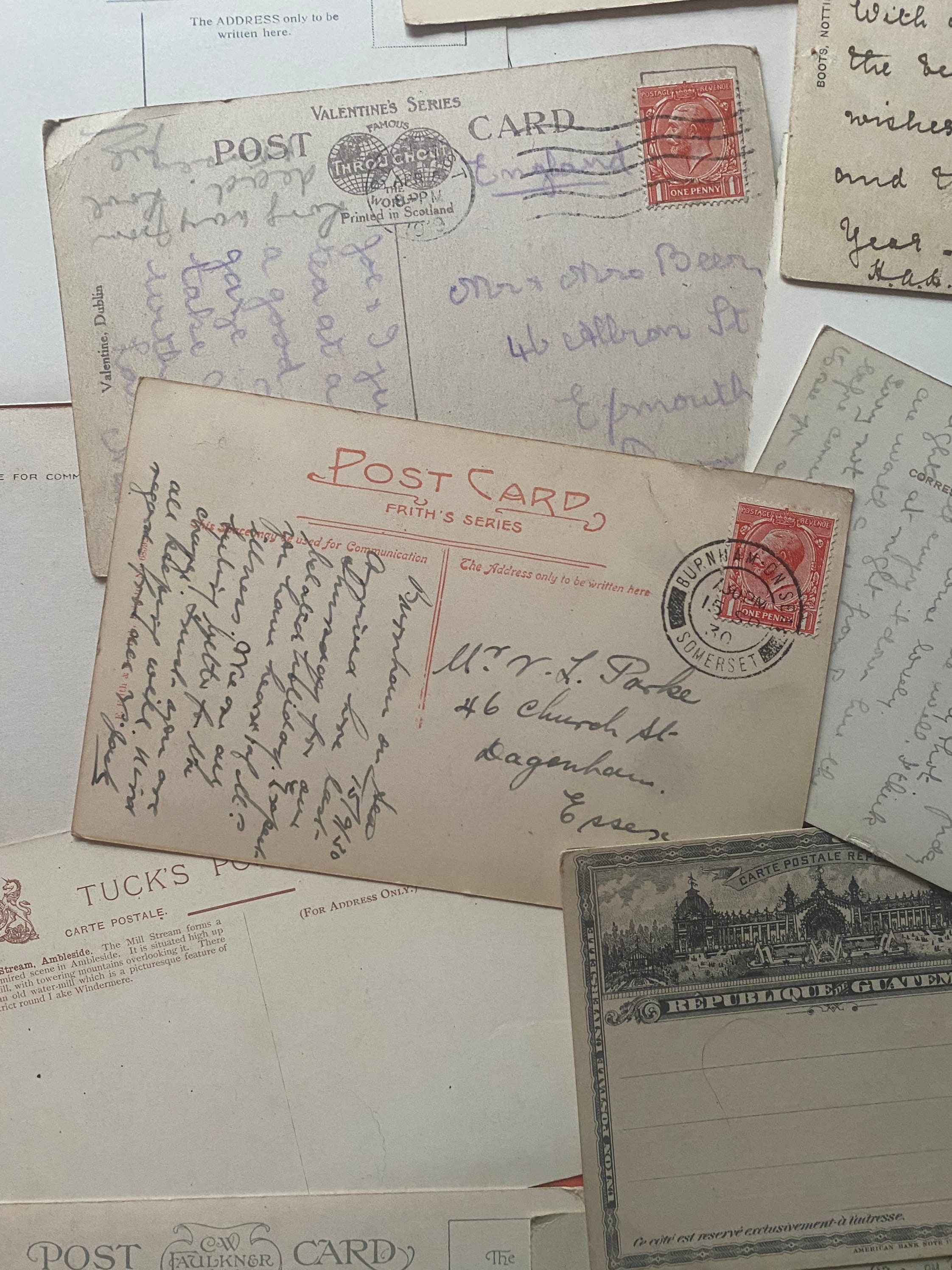 Antique Victorian/ Edwardian Vintage Random Assorted Postcards 1900 ...