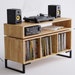 Solid Oak Vinyl Record Cabinet With Isolation American White Oak Vinyl ...