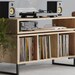 Solid Oak Vinyl Record Cabinet With Isolation American White Oak Vinyl ...