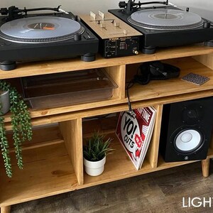 Solna - ISO Tower Vinyl Storage Cabinet With Amp Shelf - Record Player ...