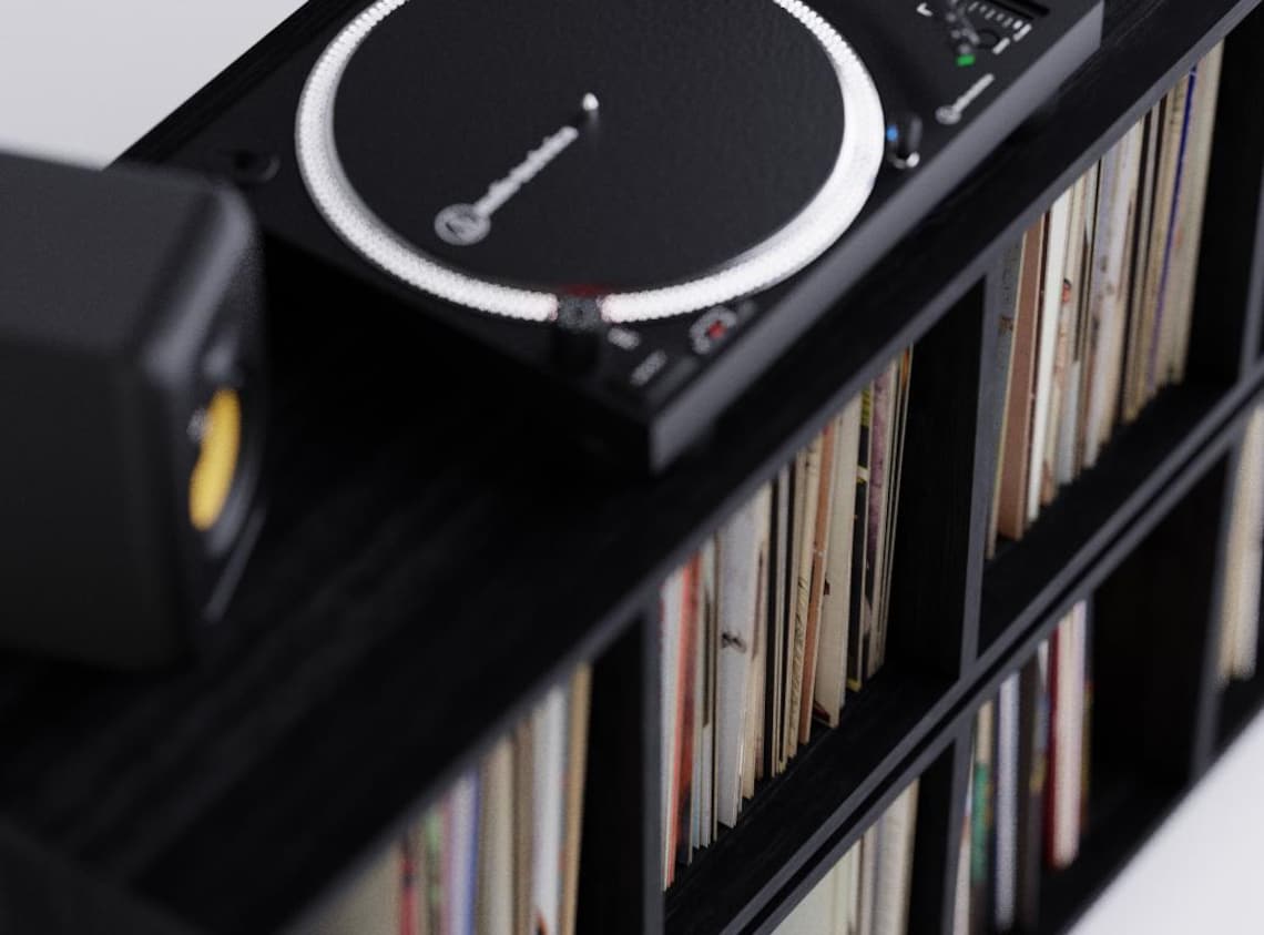 Vinyl Record Cabinet for Dj's or Collectors - Record Storage - Vinyl ...