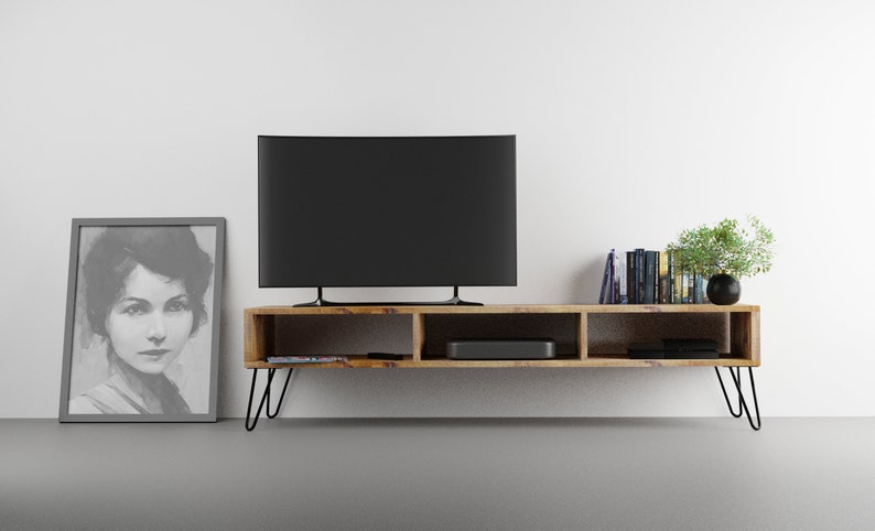 Scandinavian TV Cabinet - TV Stand - TV Unit - Console Table - Hairpin ...