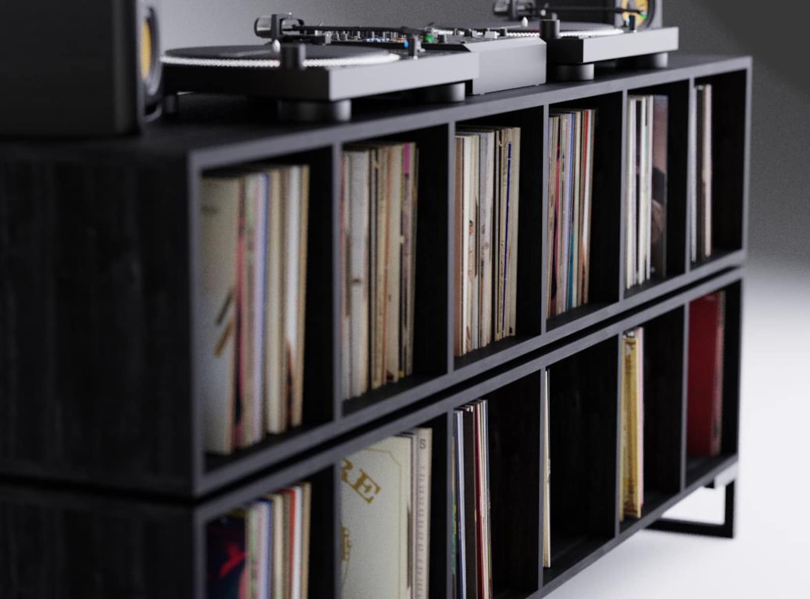 Vinyl Record Cabinet for Dj's or Collectors - Record Storage - Vinyl ...