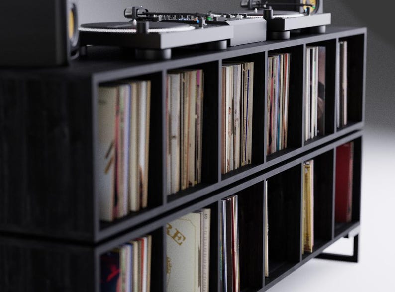 Vinyl Record Cabinet for Dj's or Collectors - Record Storage - Vinyl ...