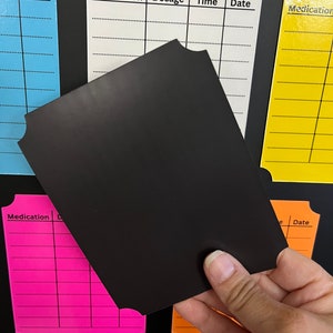 Magnetic Dry Erase Medication Tracker Set of 2 // Colorful Medication ...