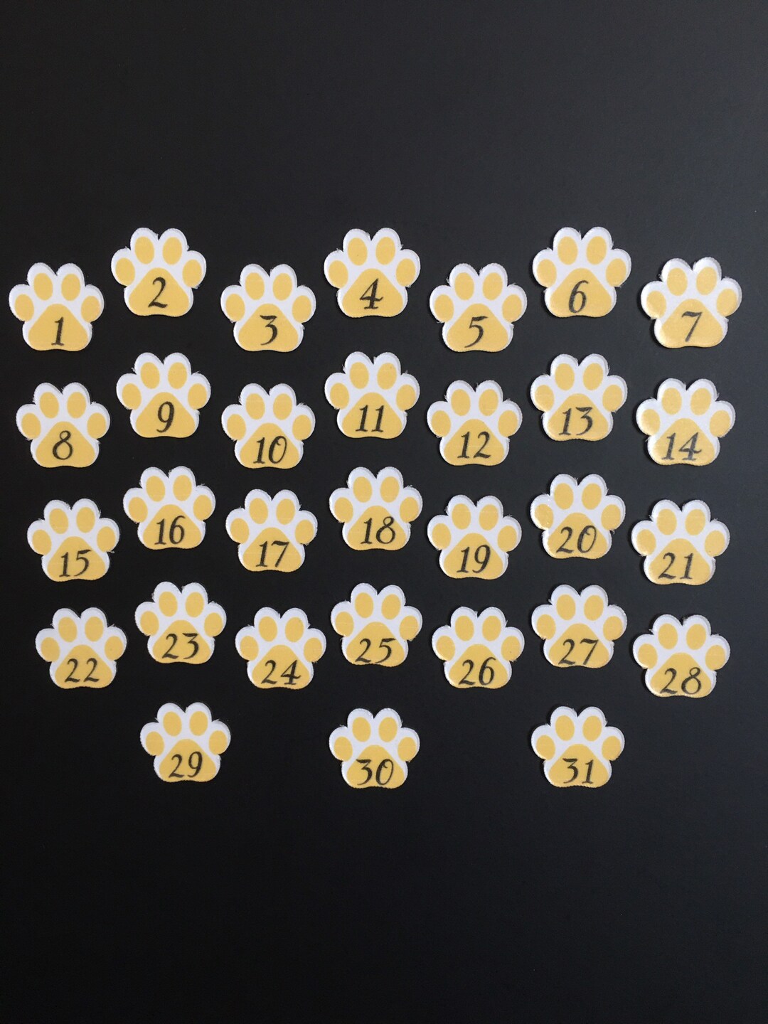 Dog Paw Magnet Days for Calendar // Dog Lover Day Magnets // Magnet ...