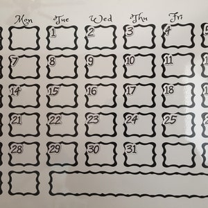 Number Magnets for Magnetic Calendar // Daily Magnets // Amazone Font ...