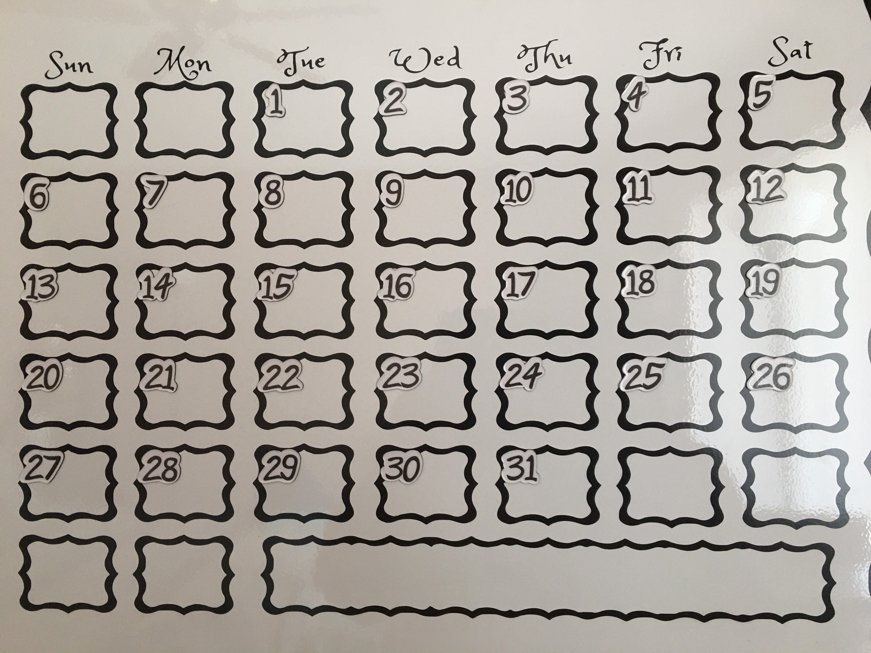 Number Magnets for Magnetic Calendar // Daily Magnets // - Etsy