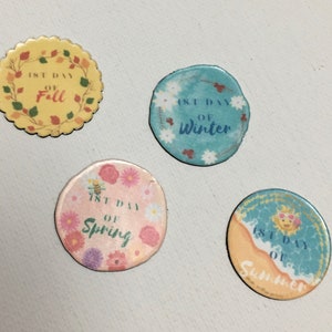 Colorful Holiday Reminder Magnets Set of 23 // Perpetual Calendar ...