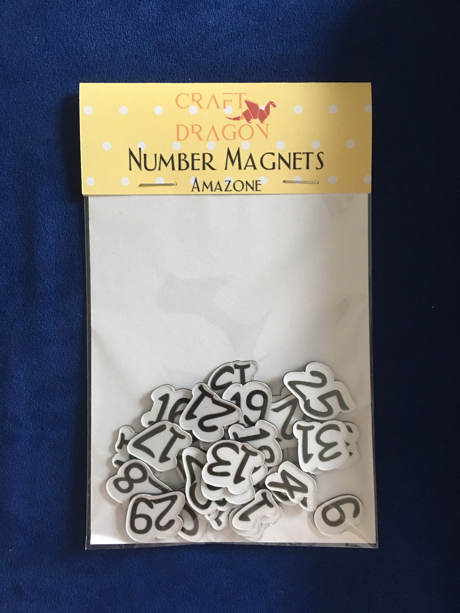 Number Magnets for Magnetic Calendar // Daily Magnets // Amazone Font ...