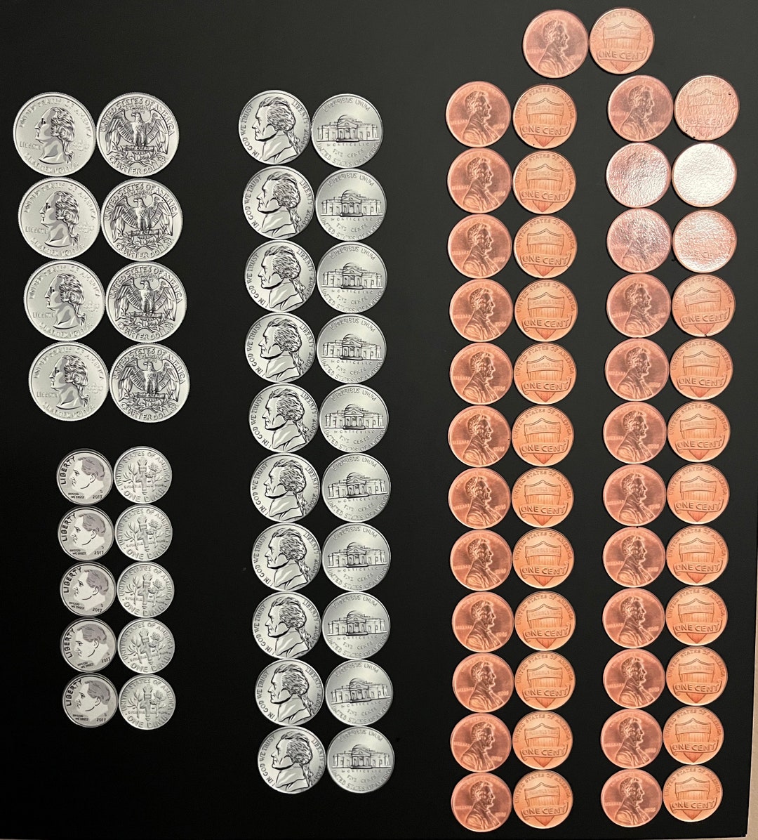 Magnetic Teaching Coins for School / Quarters, Nickels, Dimes and ...