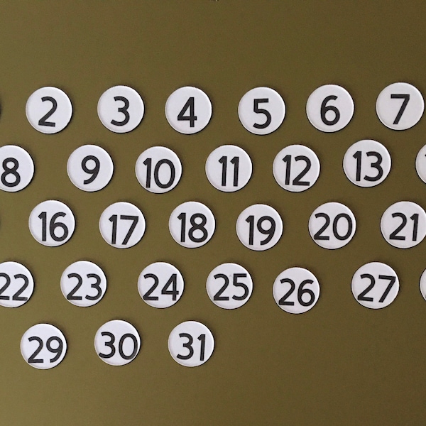 Number Magnets - Etsy