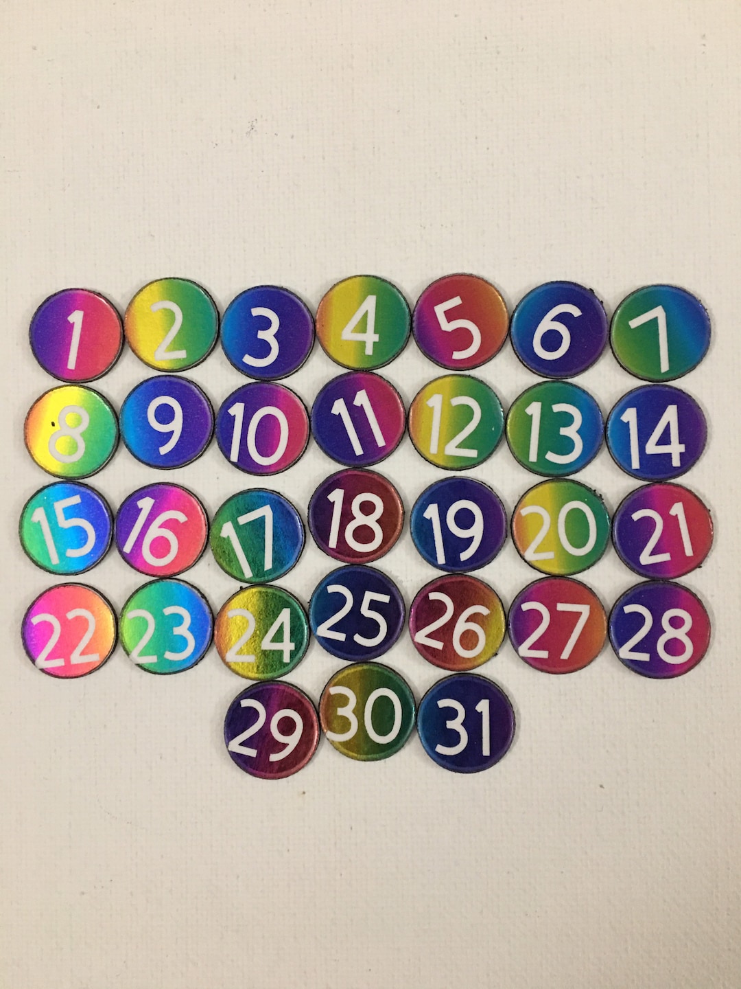 Foiled Magnetic Numbers // Beautiful Foiled Planner Numbers for ...